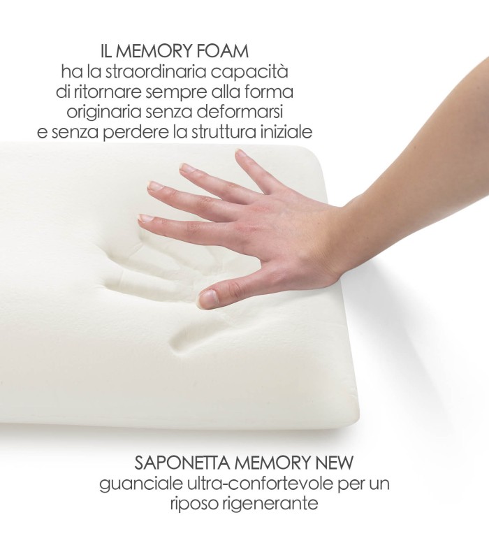 Guanciale Memory Saponetta Traspirante Ergonomico